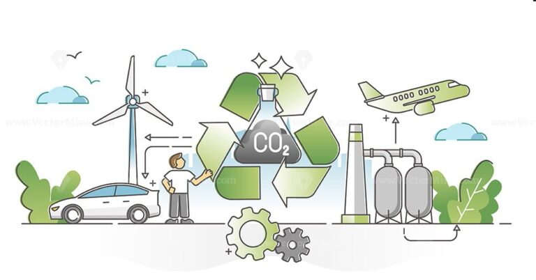 Carbon cycle vector illustration - VectorMine Carbon cycle vector illustration - VectorMine